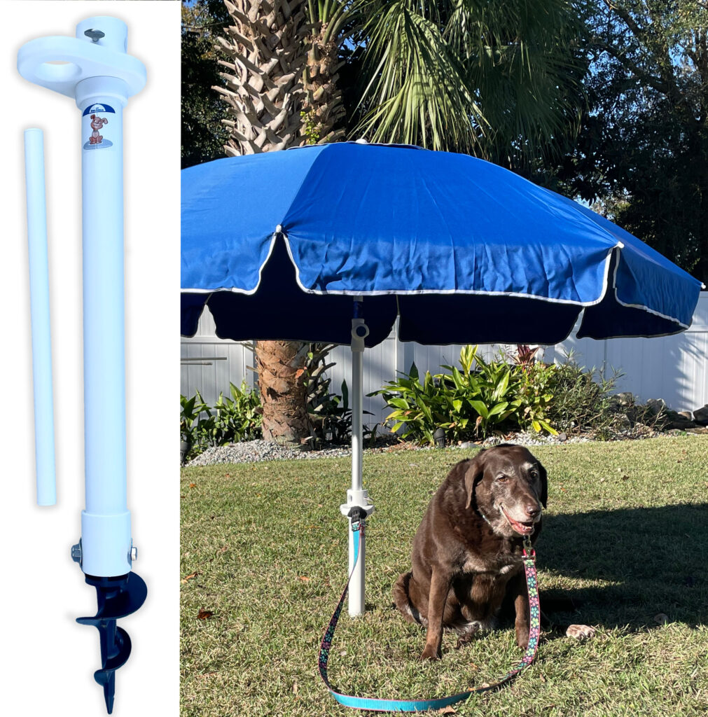 The DogBrella – Dog Umbrella Anchor – Tangle Free Pet Leash Tie Off ...